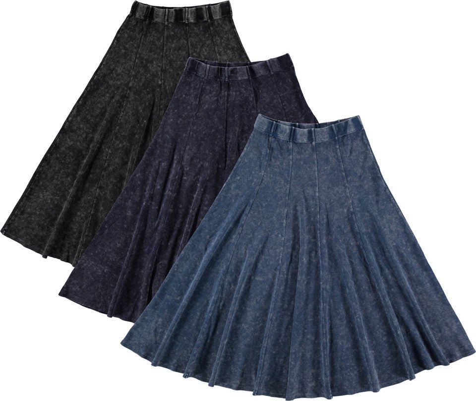 BGDK RIBBED S/W MIDI PANEL SKIRT 32" – Head Over Heels - Israel