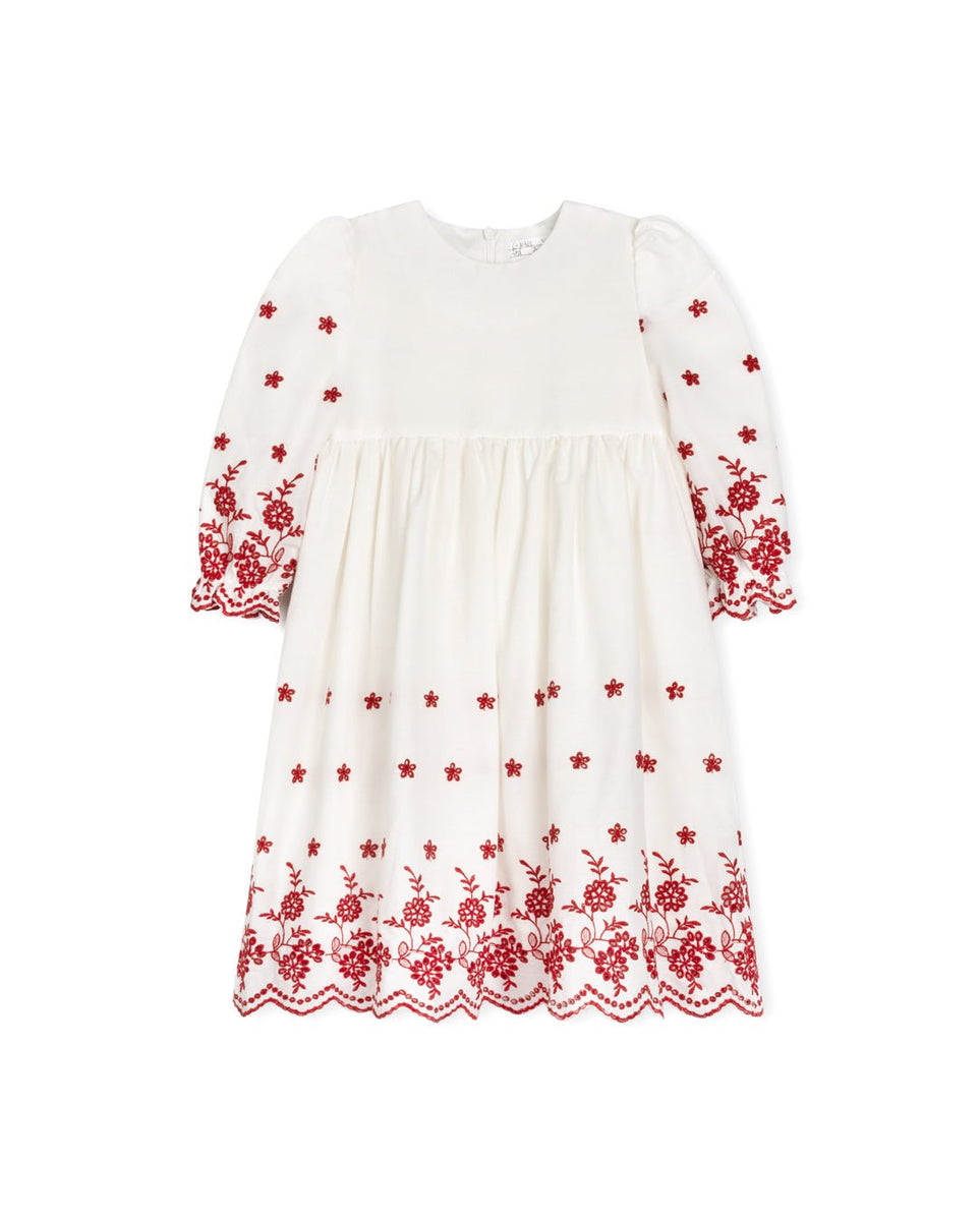 J EMBROIDERED EYELET HIGH WAISTED DRESS – Head Over Heels - Israel